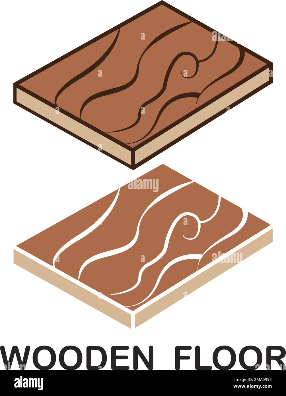 natural wood floor icon vector illustration logo design Stock Vector ...