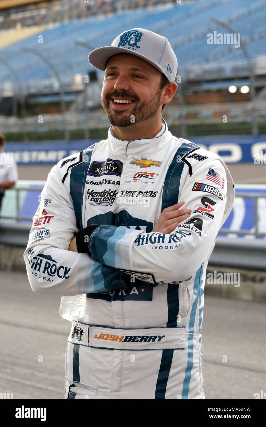 Josh Berry stands on pit road before NASCAR Xfinity Series auto racing ...