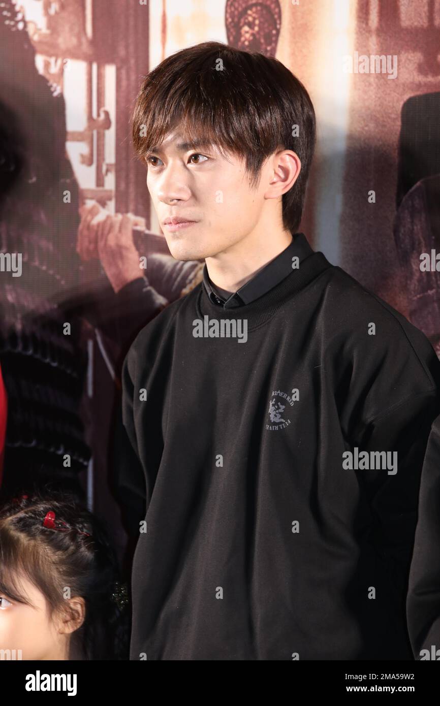 Chinese actor, dancer and singer Jackson Yee attended a film premiere ...