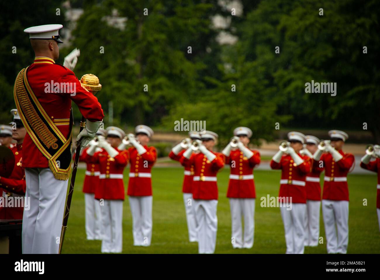 Gunnery Sgt. David Cox, assistant drum major, “The Commandant’s Own,” U ...