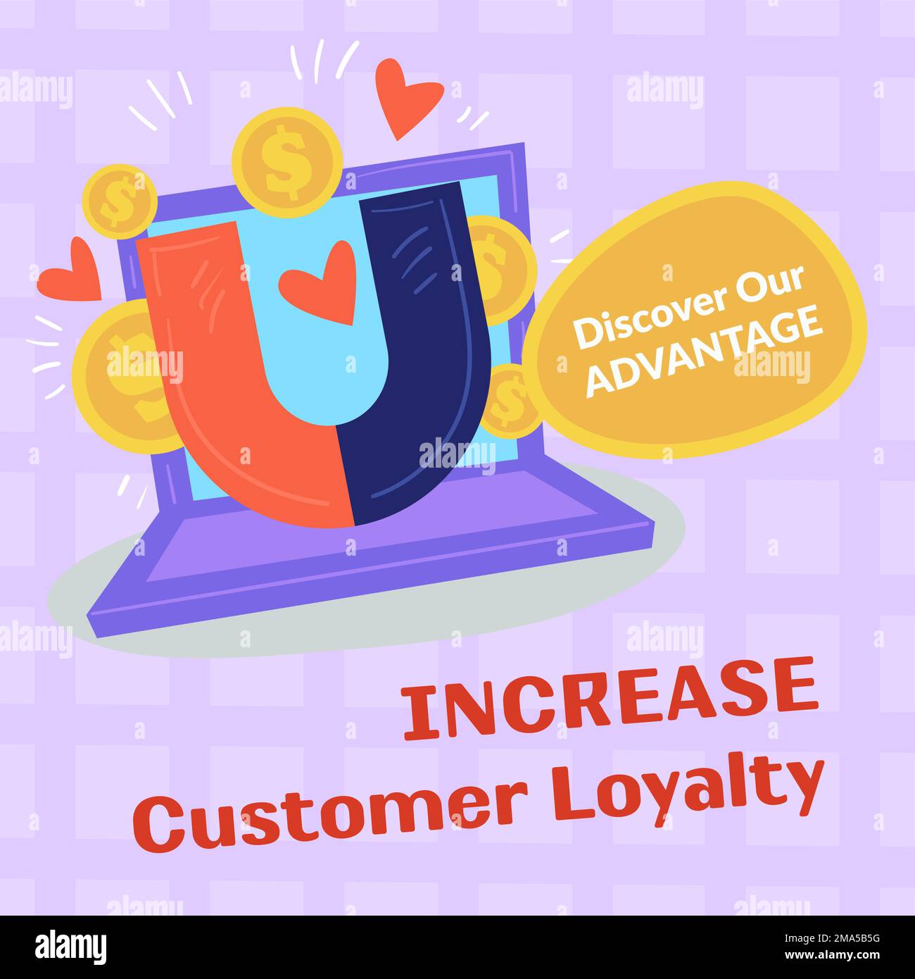 Increase customer loyalty, discover advantages Stock Vector Image & Art ...