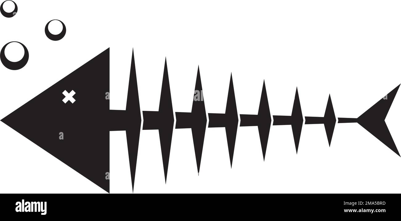 fishbone logo vector illustration design template Stock Vector Image ...