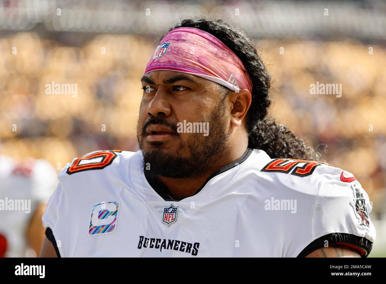 Tampa Bay Buccaneers Vita Vea before an NFL football game against the ...