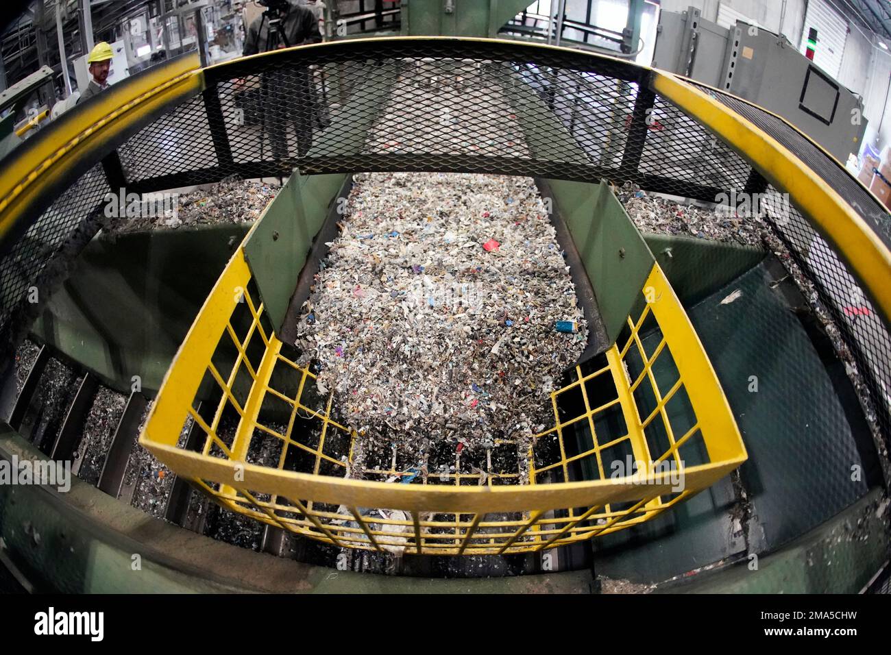 Ground up plastics that Alterra Energy receives from recycling ...