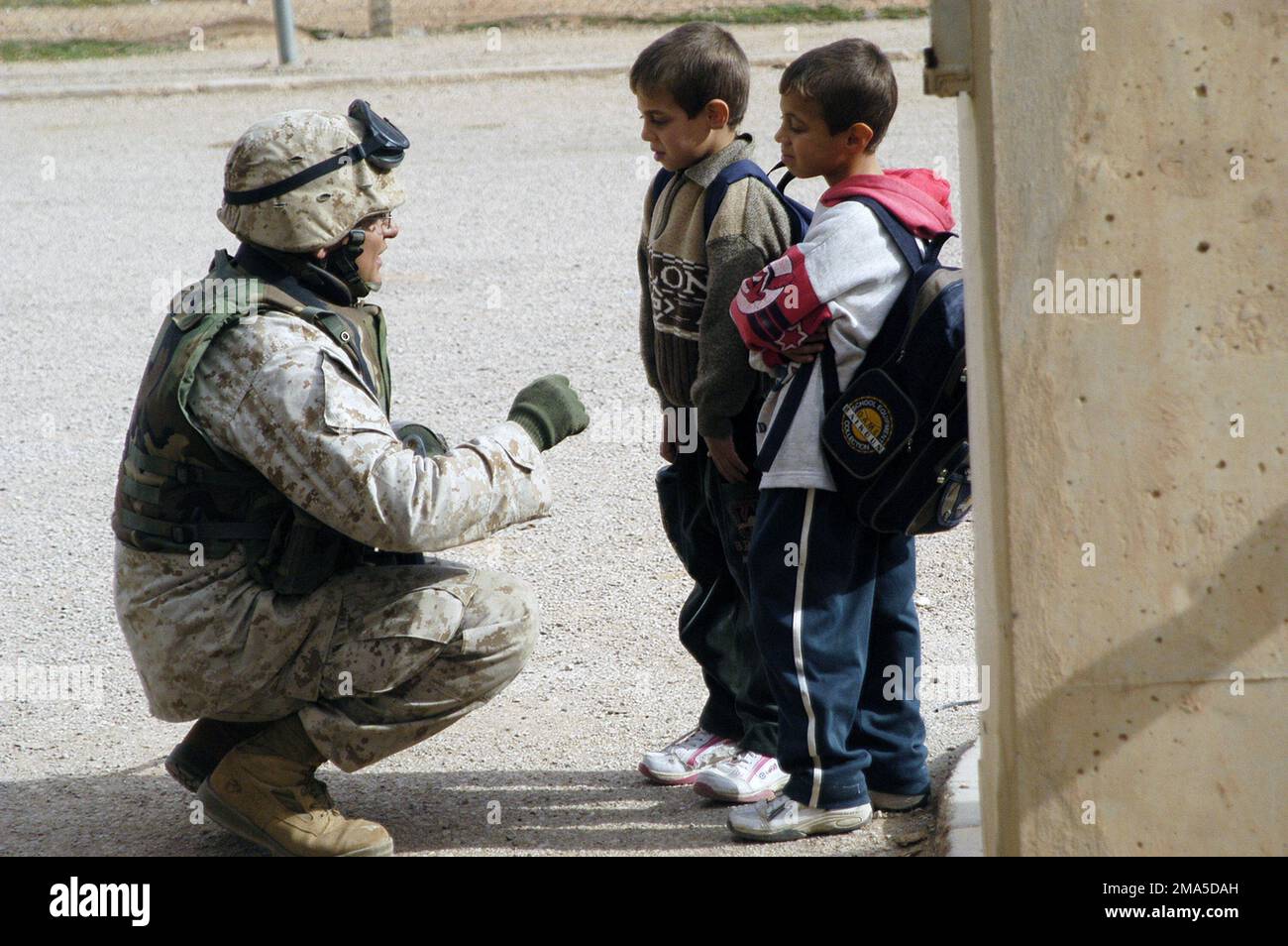 US Marine Corps (USMC) STAFF Sergeant (SSGT) Mouricio Mota from the 4th ...