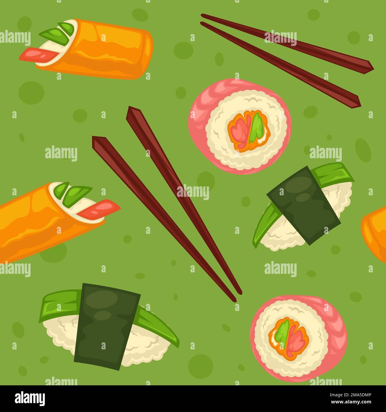 Traditional japanese food pattern Stock Vector Images - Alamy