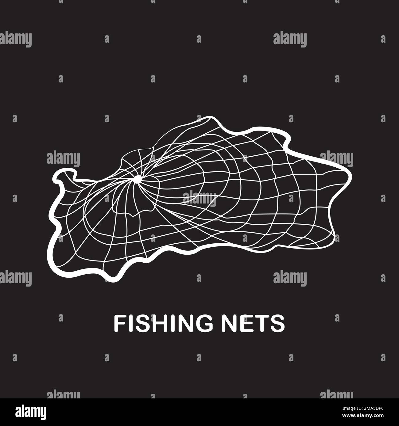 fishing net icon vector illustration template design Stock Vector Image ...