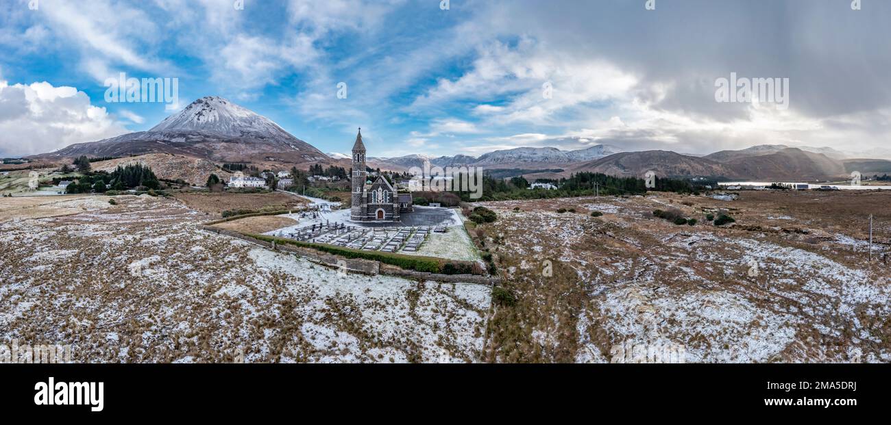 Church of the Sacred Heart, Dunlewey close to Mount Errigal in County ...
