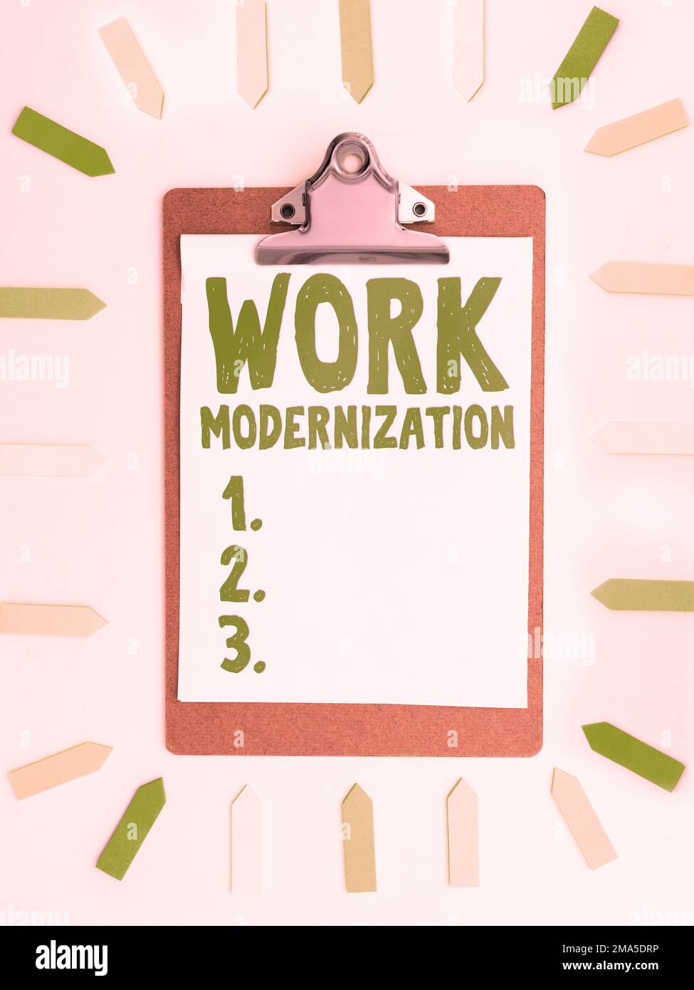 Sign displaying Work Modernization. Business idea changing product ...