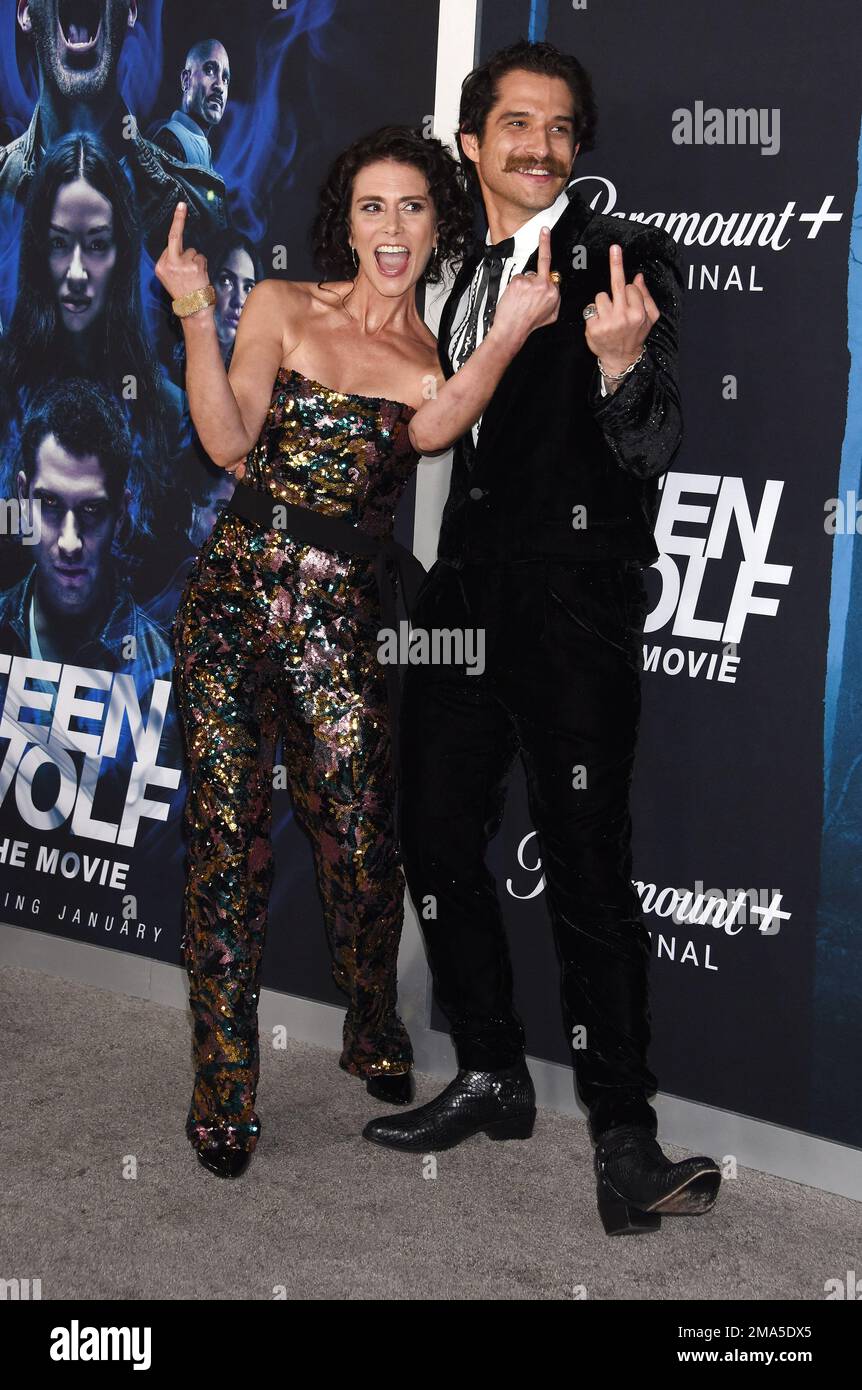 Hollywood, USA. 18th Jan, 2023. Melissa Ponzio and Tyler Posey arriving ...