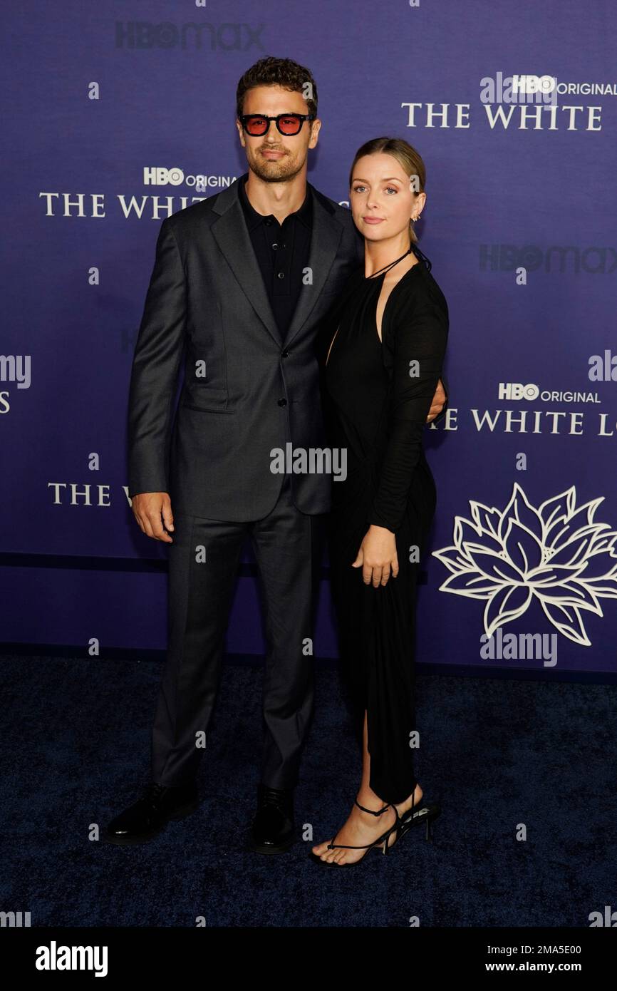 Theo James and his wife Ruth Kearney pose together at the season two ...