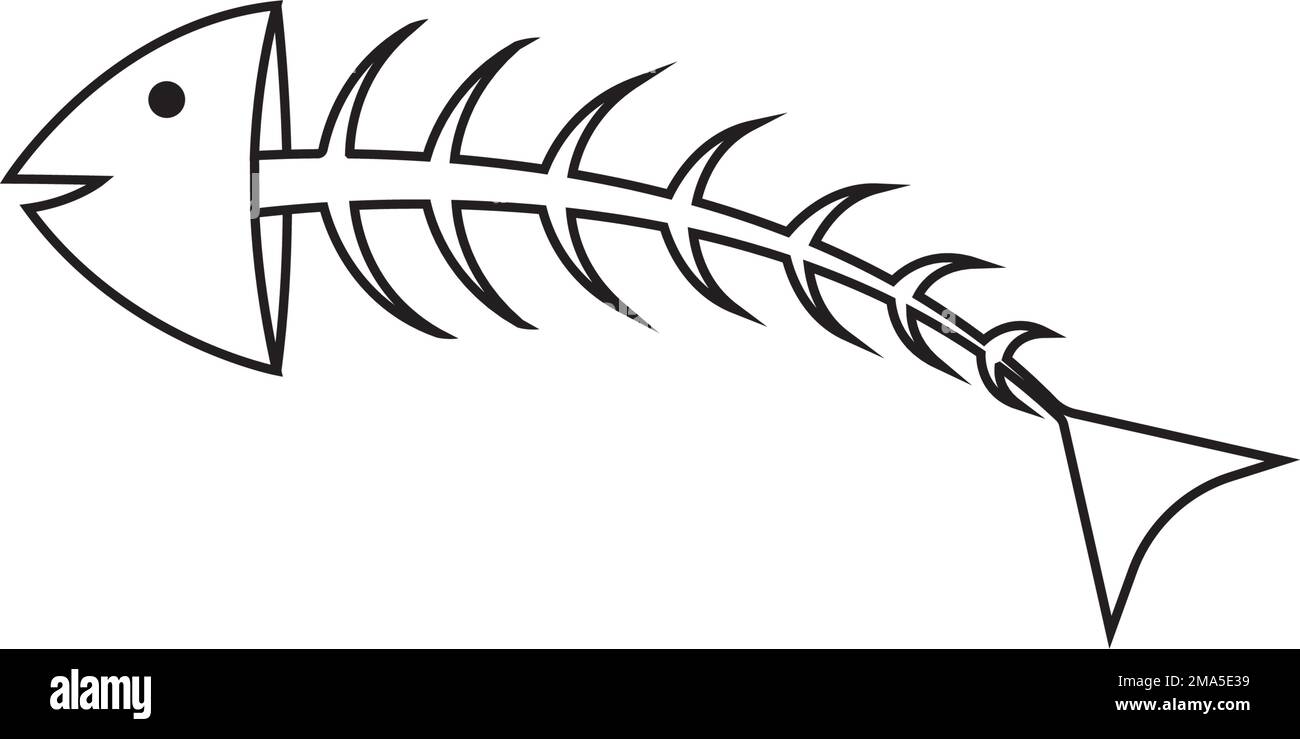 fishbone logo vector illustration design template Stock Vector Image ...