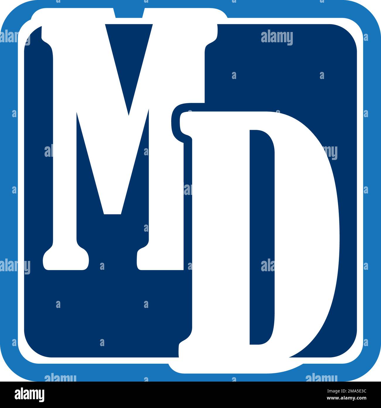 letter M and D . logo vector design template background Stock Vector ...