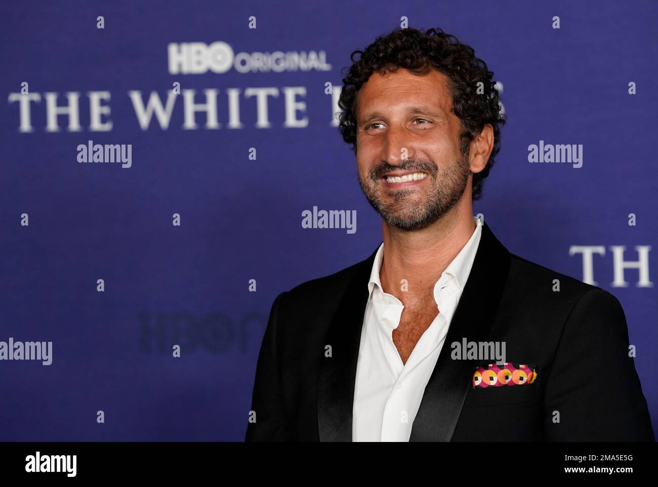 Federico Ferrante poses at the season two premiere of the HBO series ...