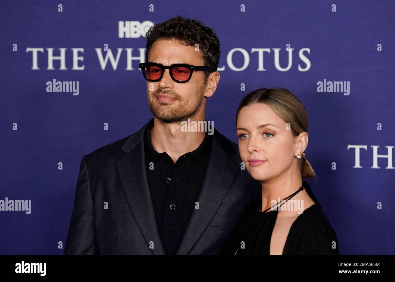 Theo James and his wife Ruth Kearney pose together at the season two ...