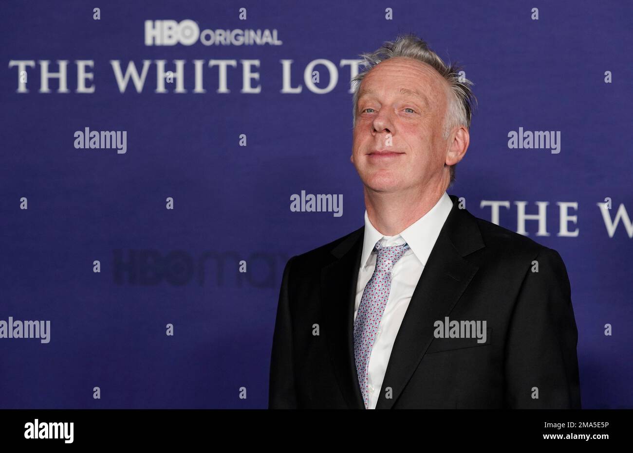 Mike White poses at the season two premiere of the HBO series "The ...