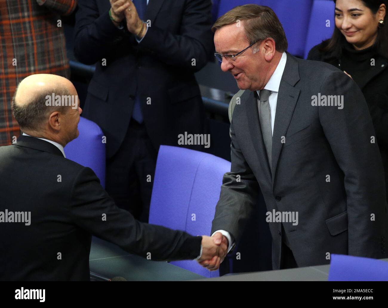 Berlin, Germany. 19th Jan, 2023. New Defense Minister Boris Pistorius ...