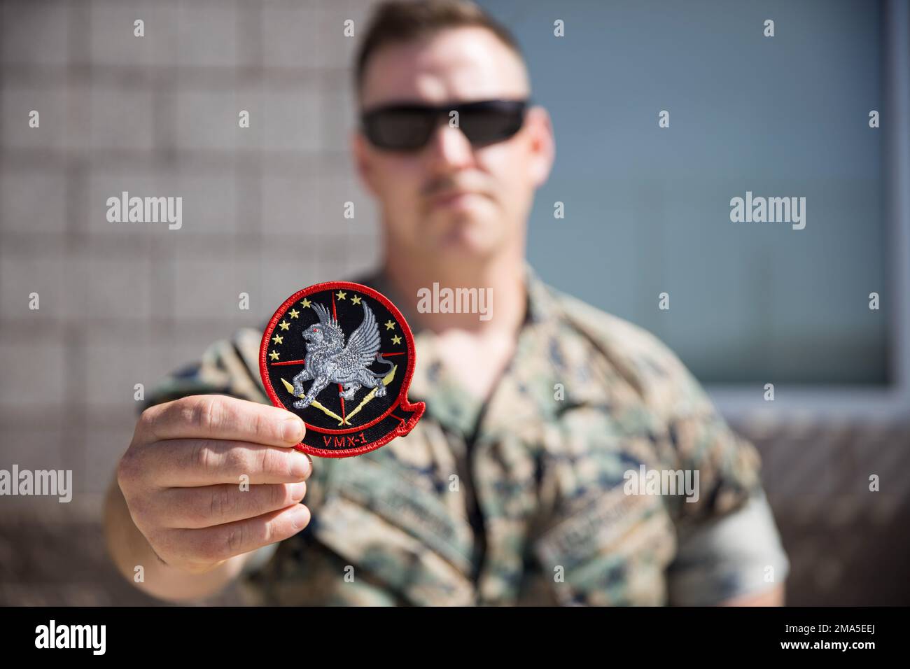 U.S. Marine Corps Cpl. David Condon, an admin clerk with Marine Test ...