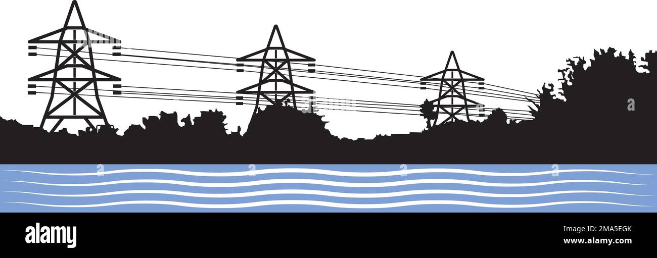electric pole icon vector illustration symbol design Stock Vector Image ...