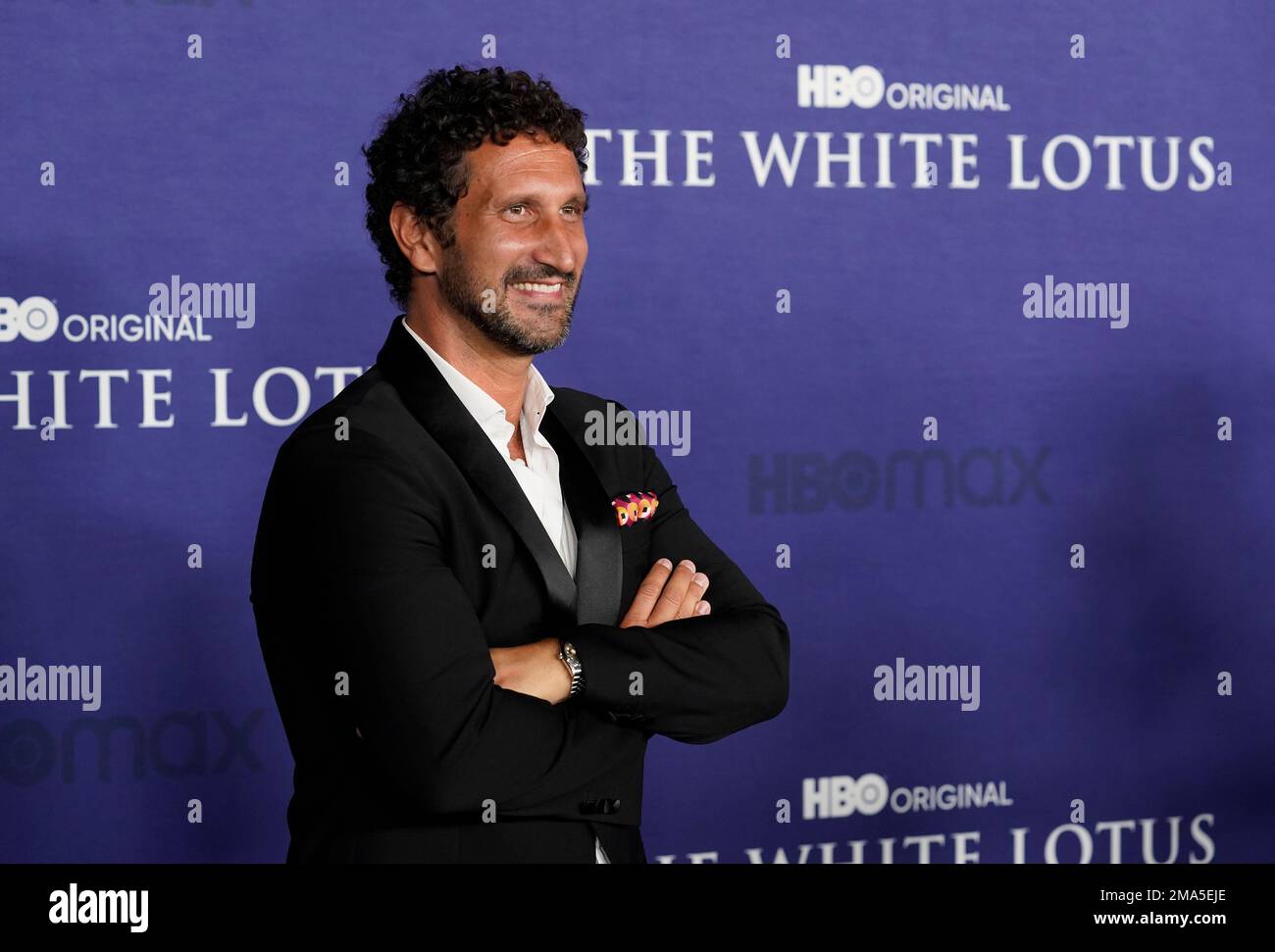 Federico Ferrante poses at the Season 2 premiere of the HBO series "The ...