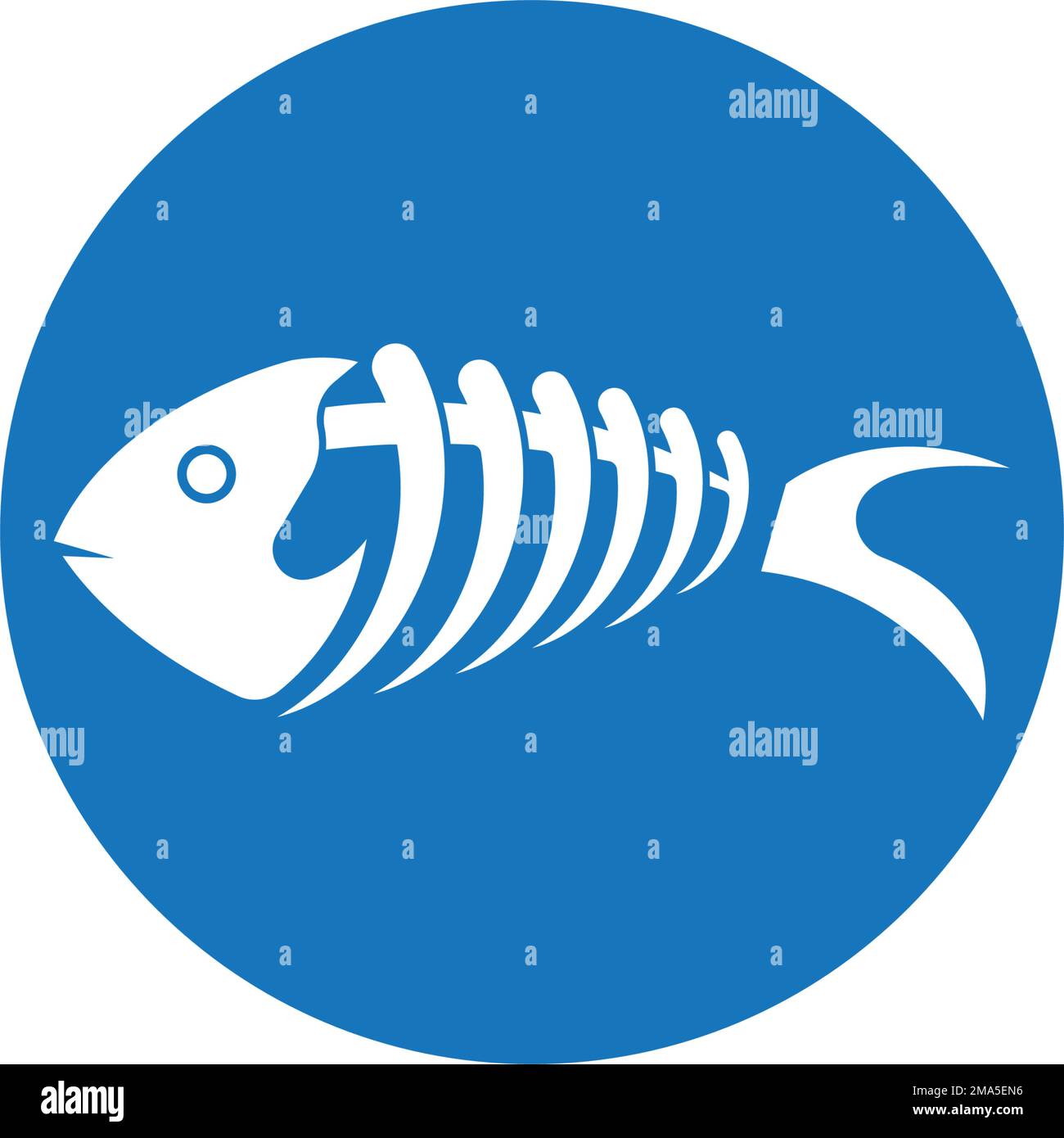 fishbone logo vector illustration design template Stock Vector Image ...
