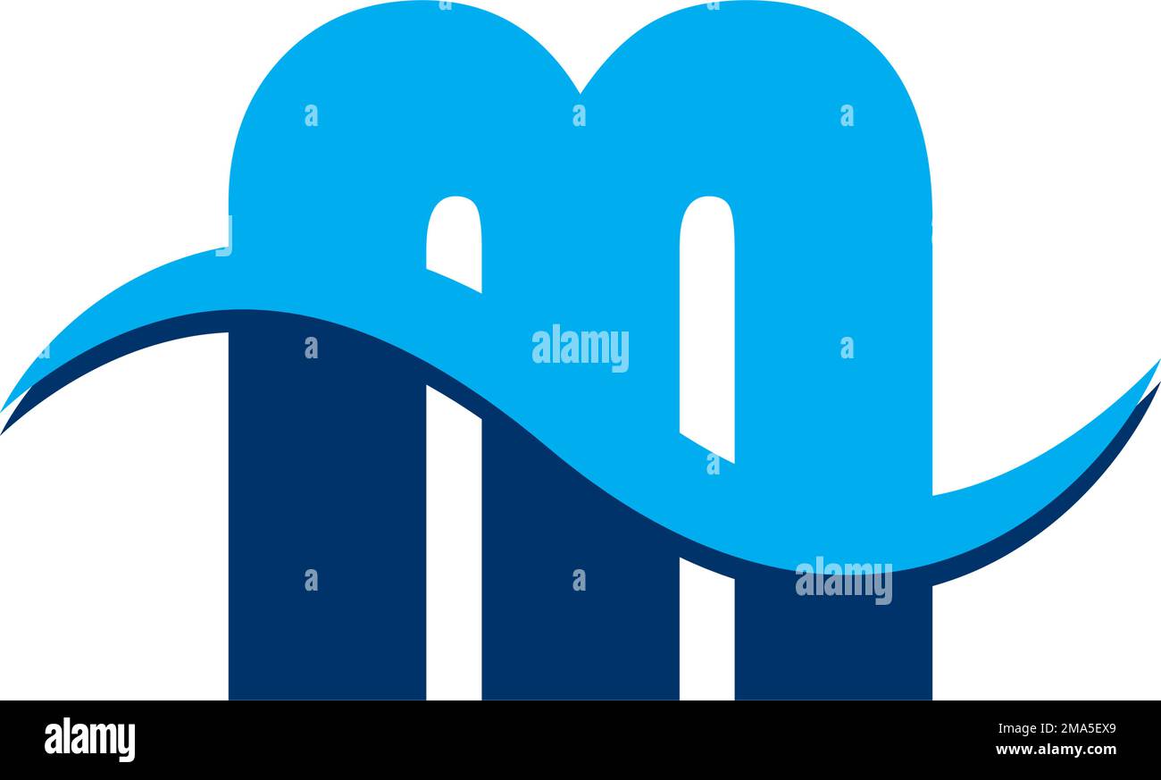 Water wave logo letters vector Stock Vector Images - Alamy