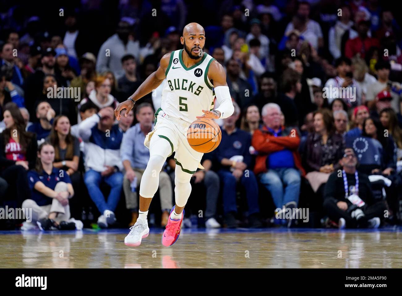 Milwaukee Bucks' Jevon Carter plays during an NBA basketball game ...