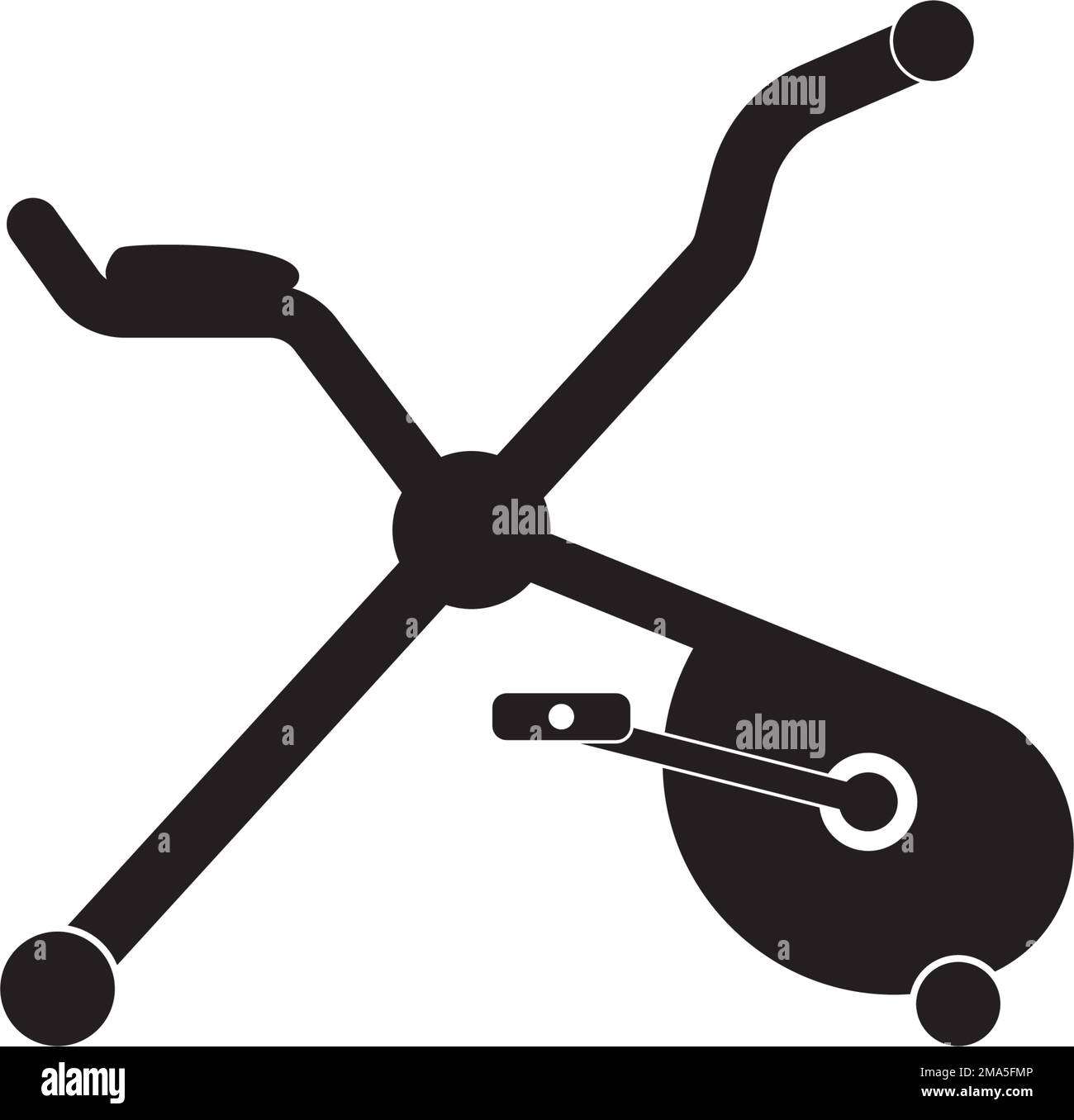 Stationary bike Stock Vector Images - Alamy