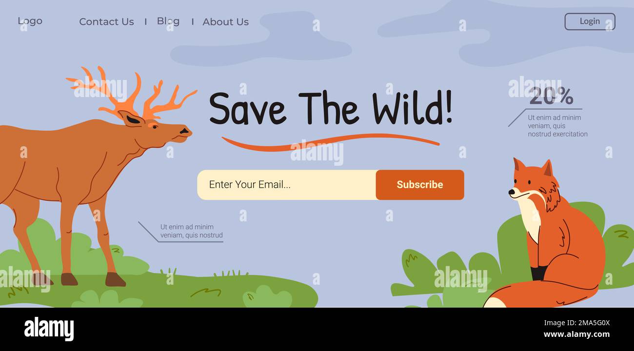 Helping wild animals Stock Vector Images - Alamy