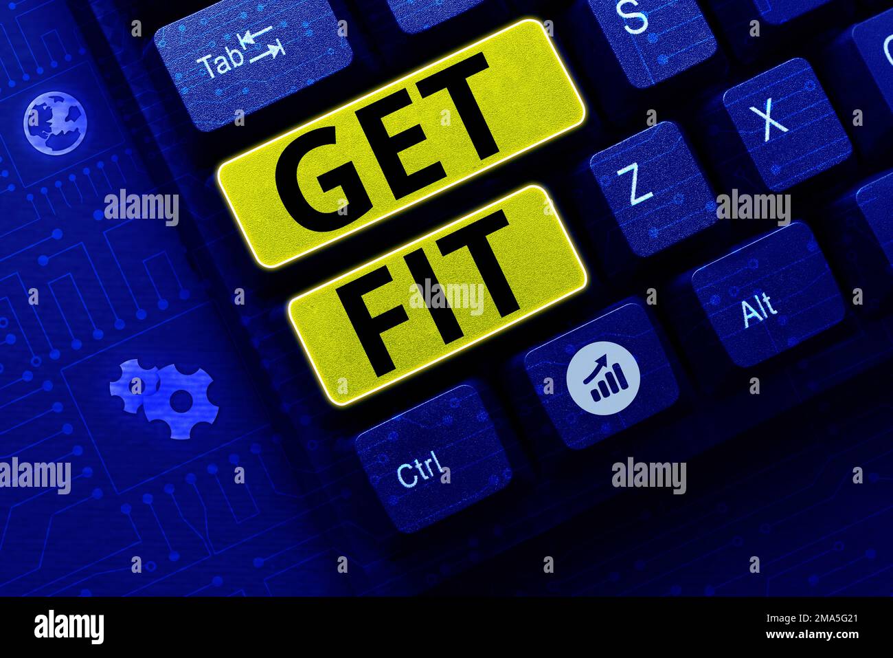 Hand writing sign Get Fit. Business overview right size or shape for ...