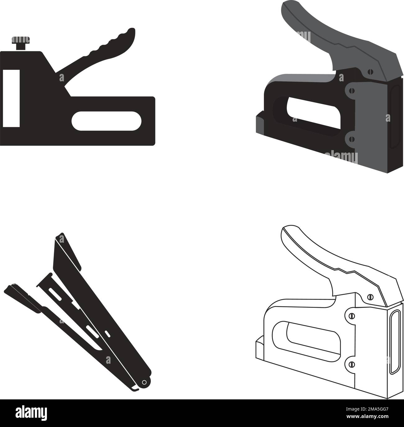 Staple machine Stock Vector Images - Alamy