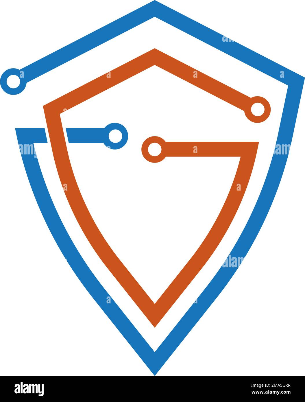 shield technology logo. vector illustration template design Stock ...