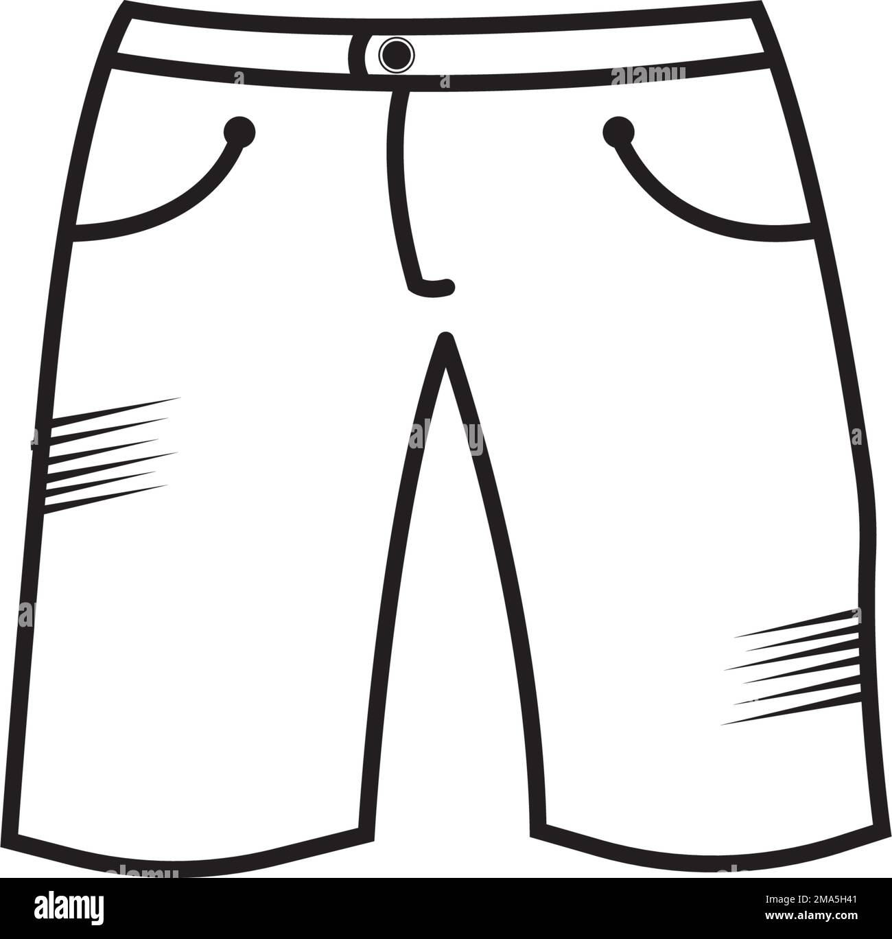 Black Shorts Fashion Stock Vector Images Alamy