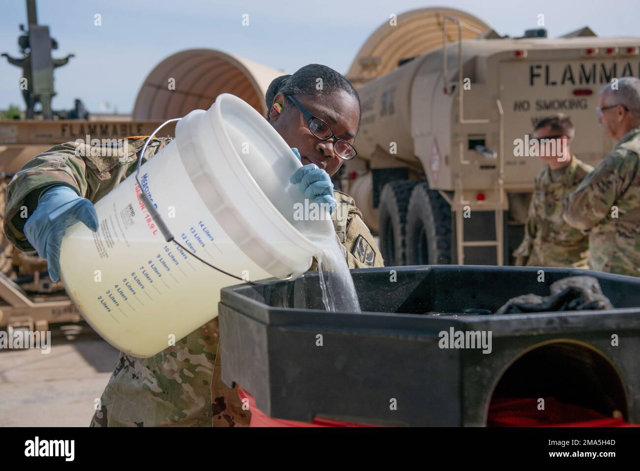 Staff Sgt. Jessica Young, a member of the Michigan National Guard ...