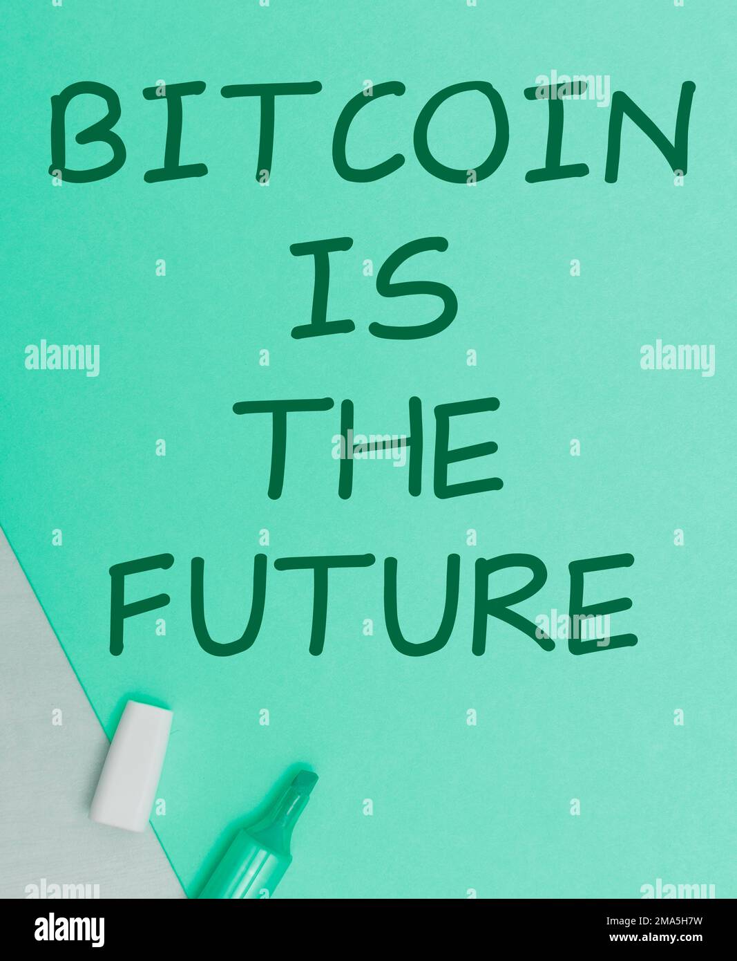 Inspiration showing sign Bitcoin Is The Future. Conceptual photo ...