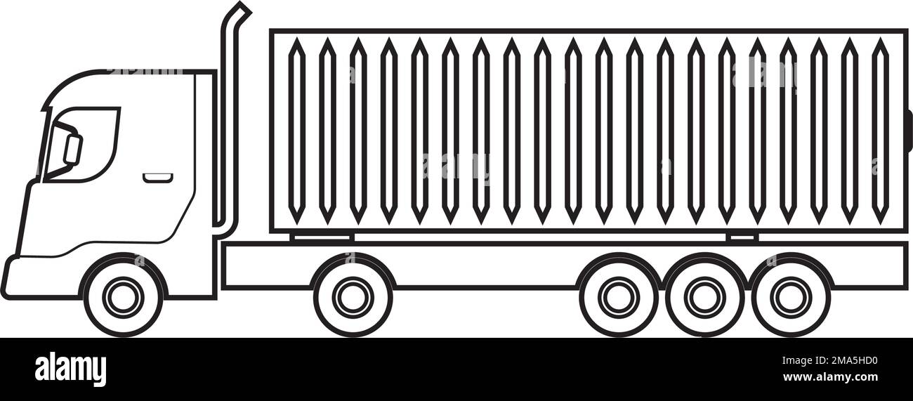 container truck icon vector illustration template design Stock Vector ...