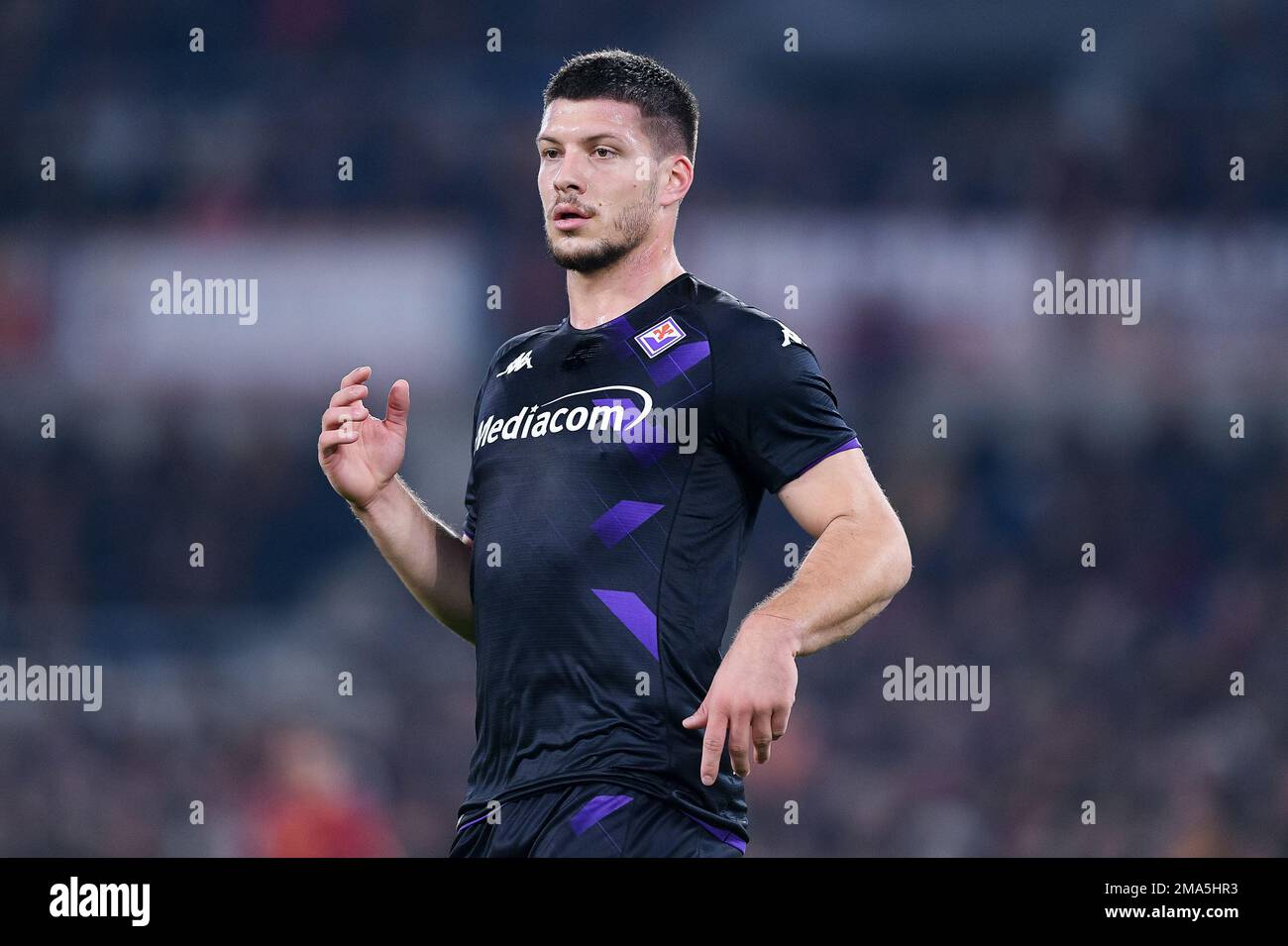Luka Jovic of ACF Fiorentina looks on during the Serie A match between ...