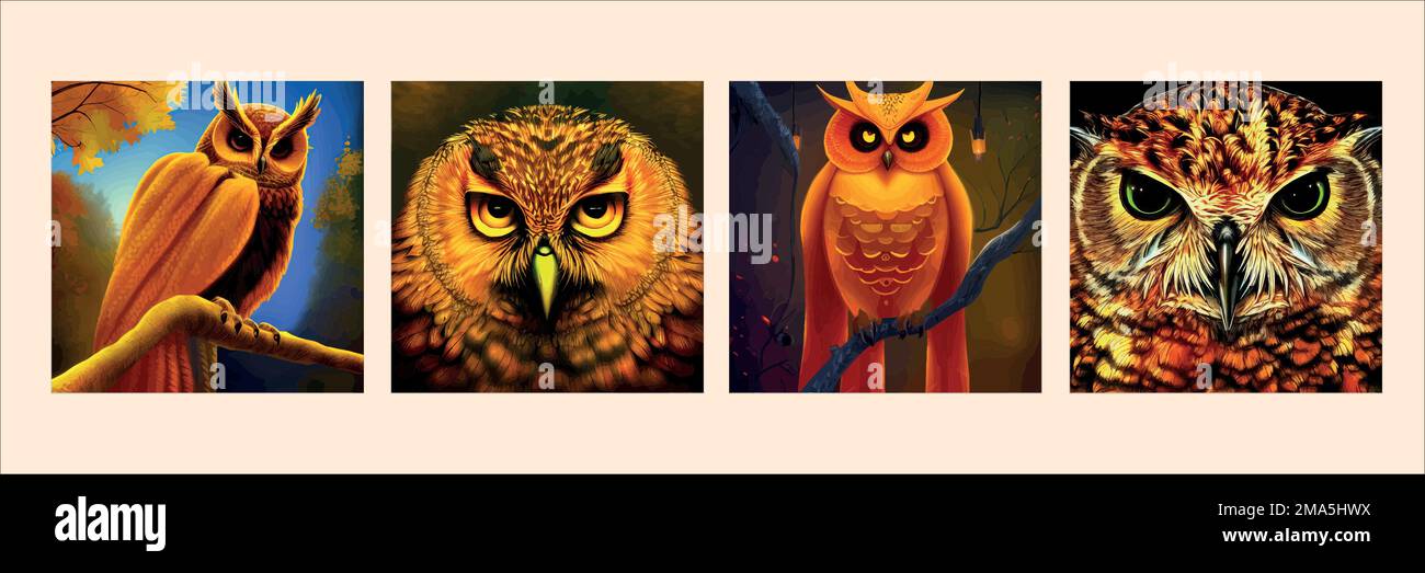 Various species of birds Stock Vector Images - Alamy