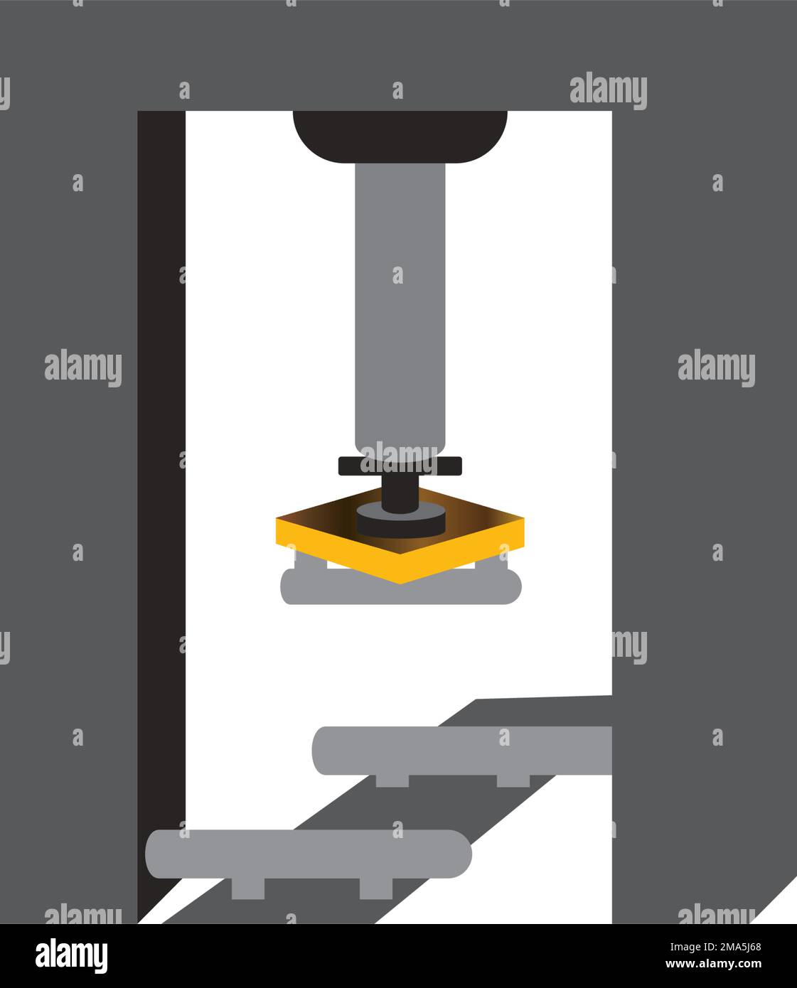 marshall test kit icon or plastic melt test kit icon, vector ...