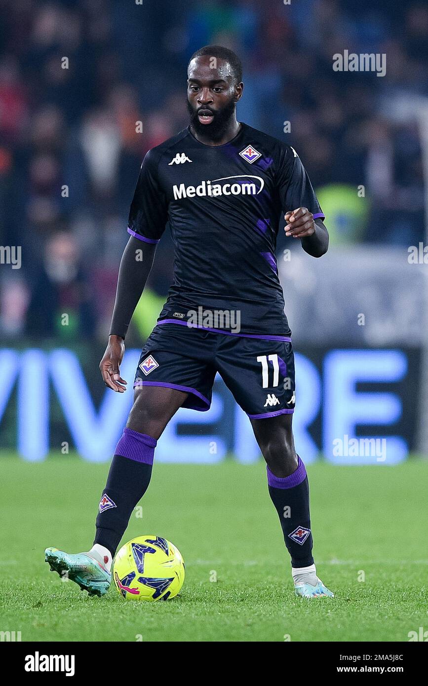 Jonathan Ikone' of ACF Fiorentina during the Serie A match between Roma ...