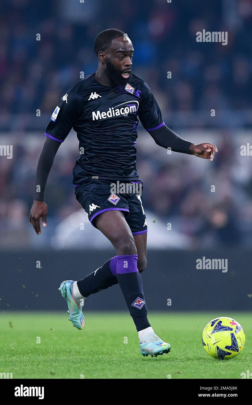 Jonathan Ikone' of ACF Fiorentina during the Serie A match between Roma ...