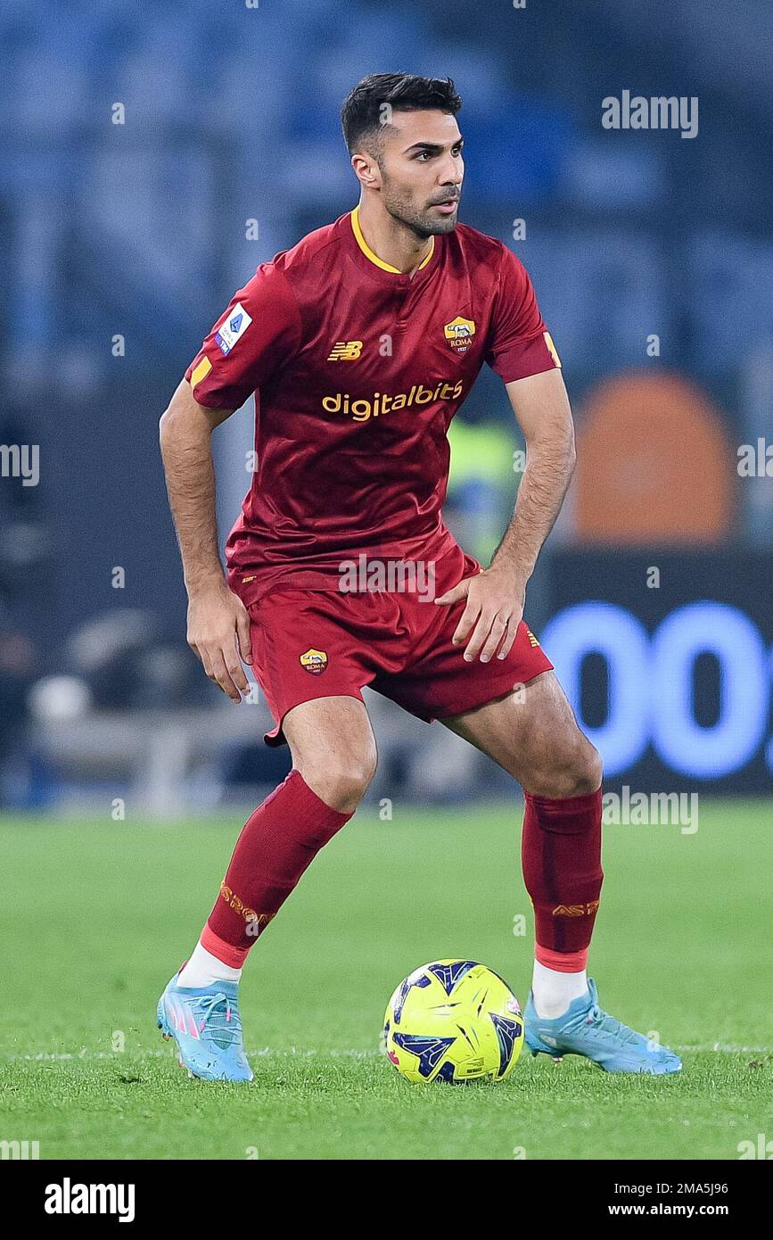 Mehmet Celik of AS Roma during the Serie A match between Roma and ...