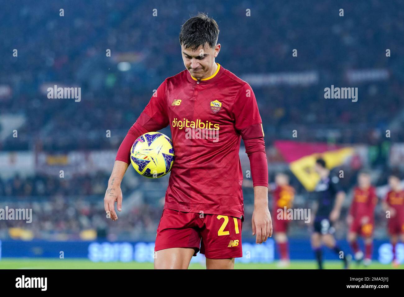 Paulo Dybala of AS Roma looks dejected during the Serie A match between ...