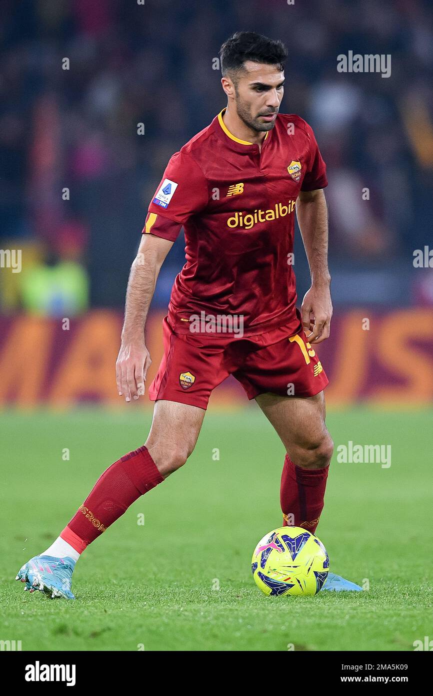Mehmet Celik of AS Roma during the Serie A match between Roma and ...