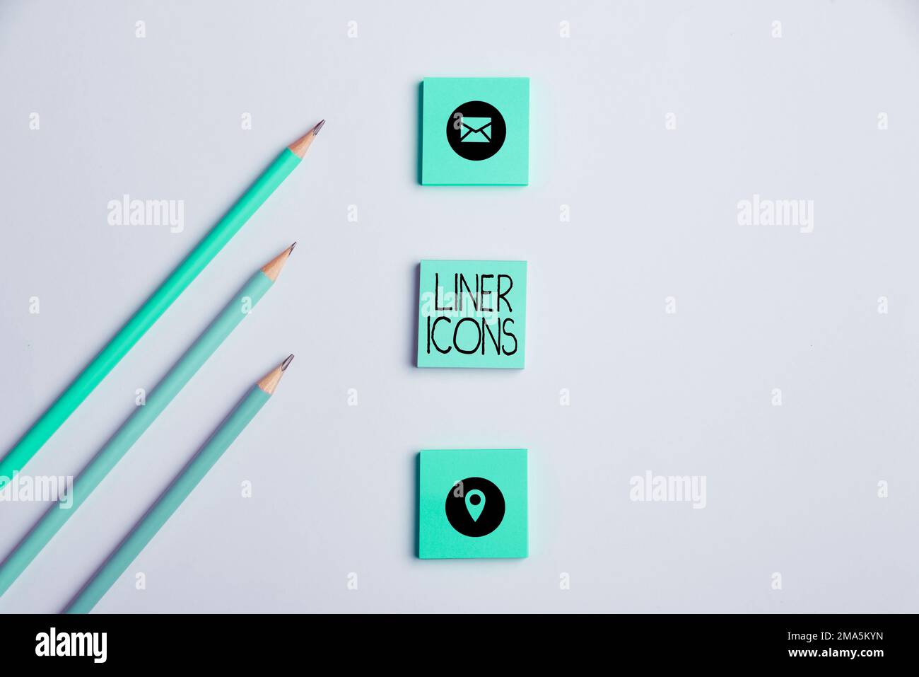 Handwriting text Liner Icons. Business idea use to improve visual ... Handwriting text Liner Icons. Business idea use to improve visual ...