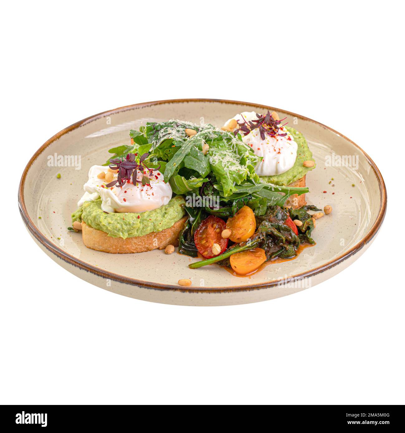 Healthy breakfast poached egg Cut Out Stock Images & Pictures - Alamy