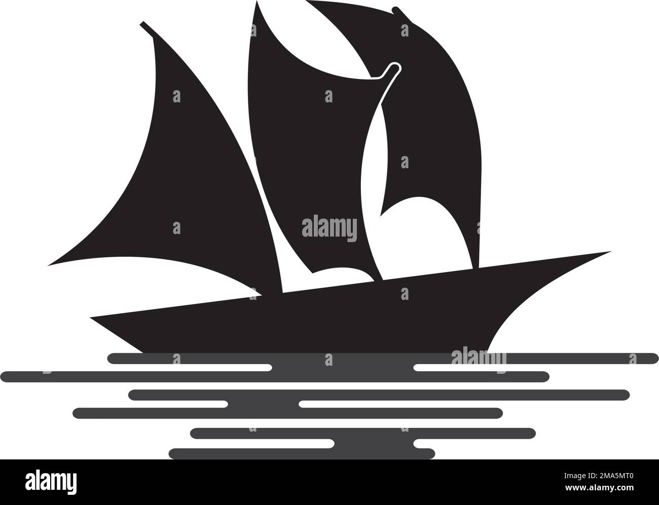 sailing ship icon vector illustration symbol design Stock Vector Image ...
