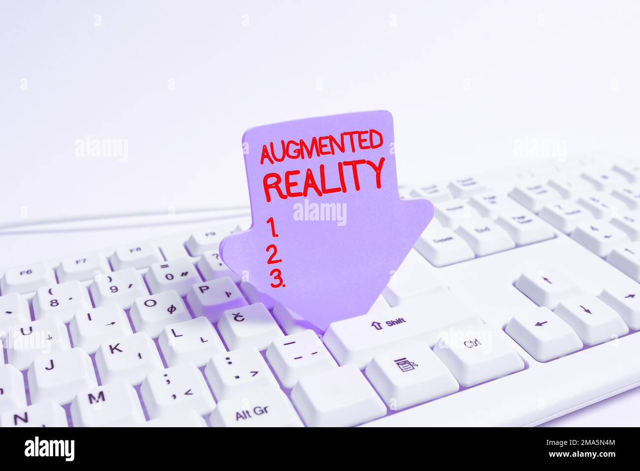 Text sign showing Augmented Reality. Conceptual photo technology that ...