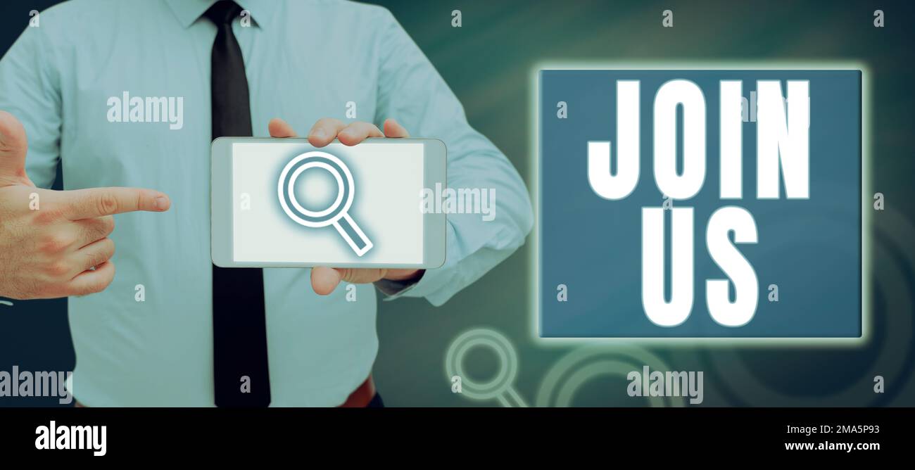 Handwriting text Join Us. Business overview Register in community Team ...