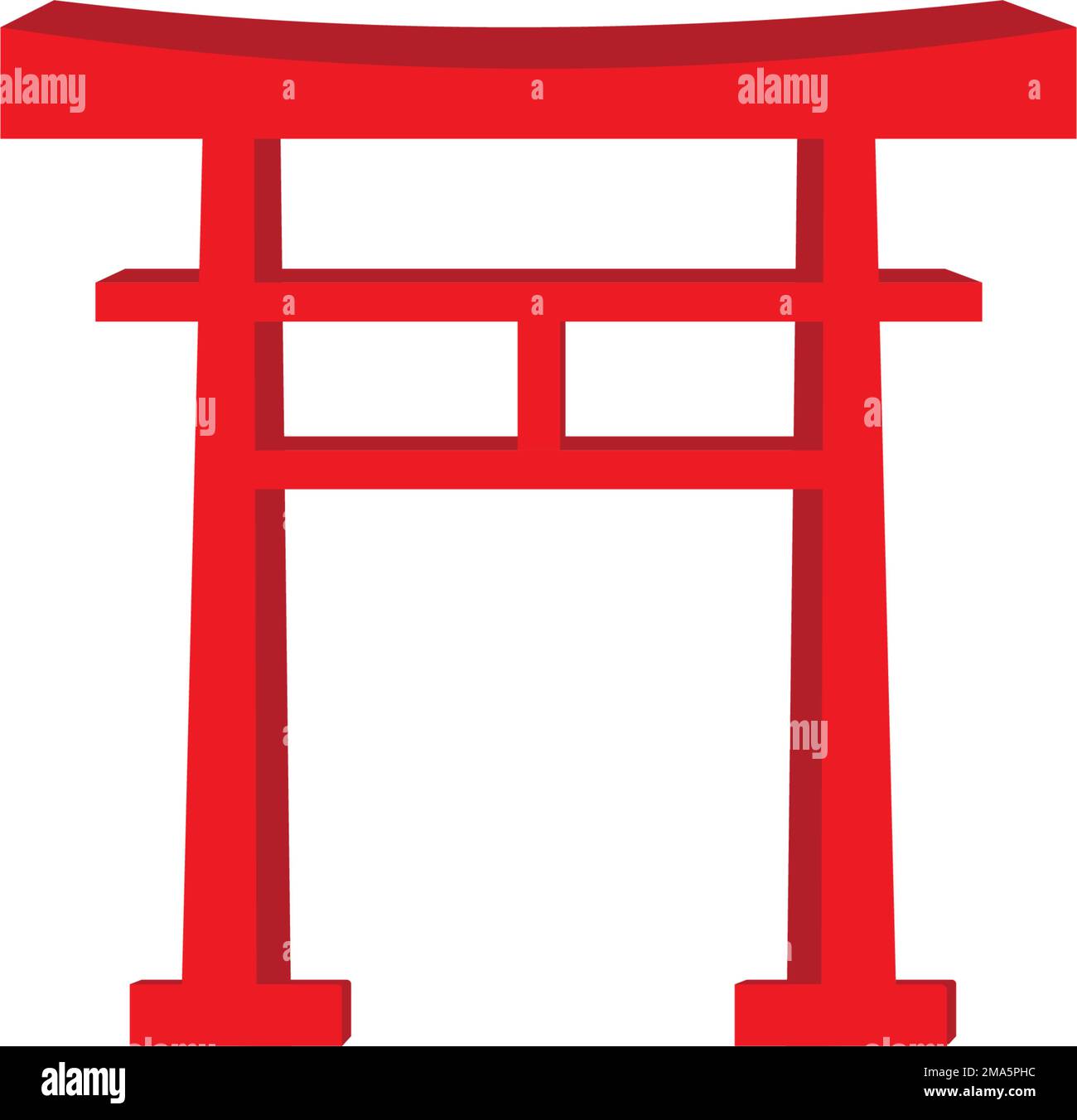 Torii Gate icon,Symbol of Japanese Civilization, vector illustration ...